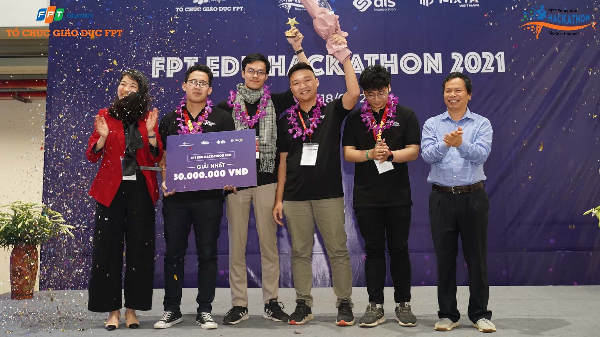 Quán quân FPT Edu Hackathon 2021 gọi tên DIMO ĐH FPT Hà Nội | Trường ...